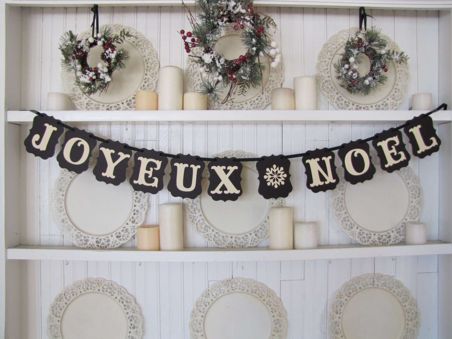 JOYEUX NOEL Christmas Banner French Christmas Sign Christmas | Etsy