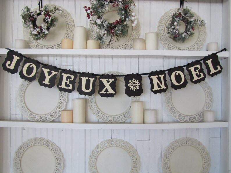 JOYEUX NOEL Christmas Banner French Christmas Sign Christmas | Etsy