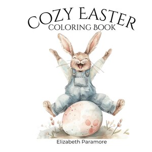 10 Cozy Easter Coloring Pages, Set 1, Hand-drawn, Instant Download ...