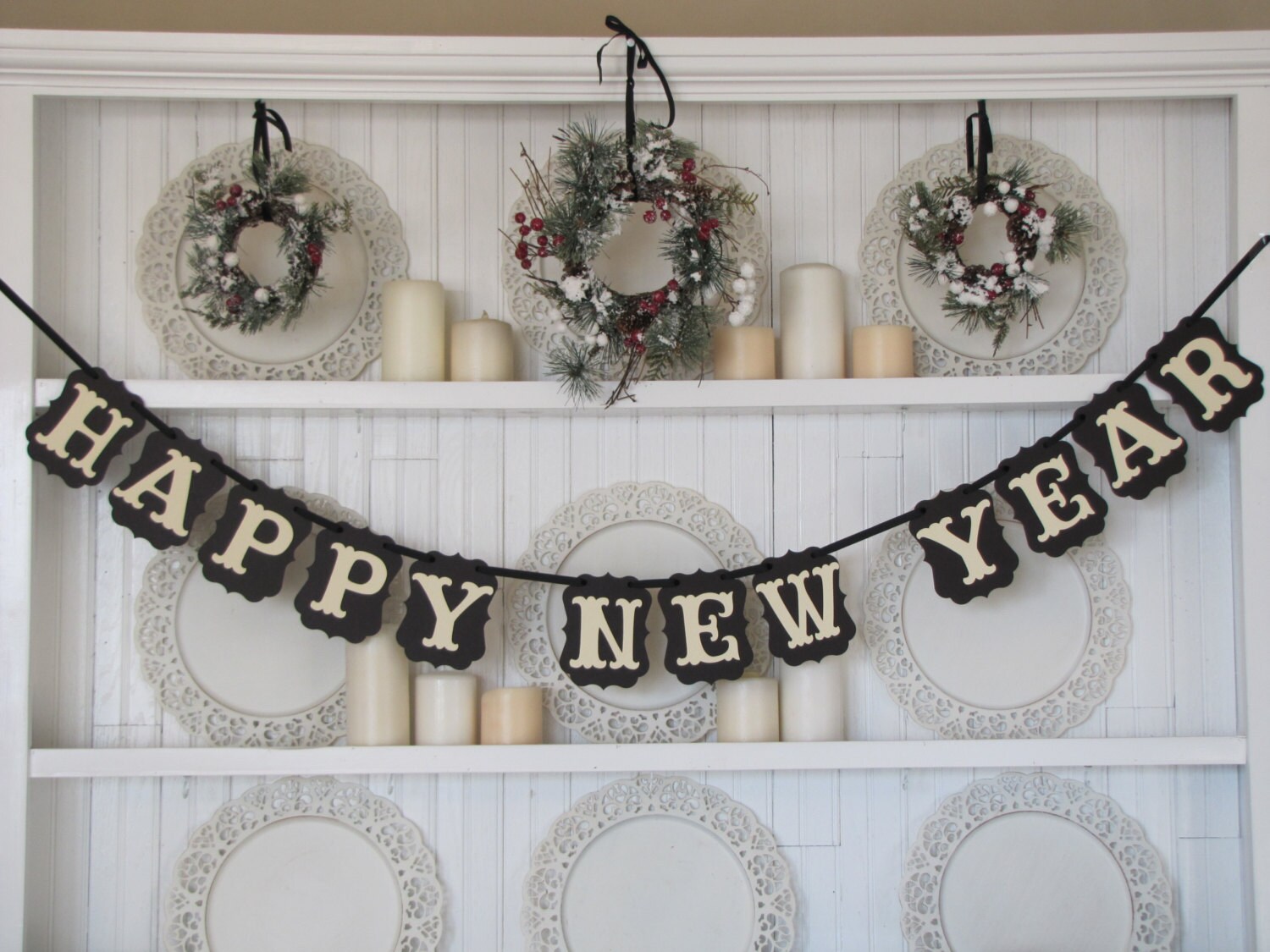 HAPPY NEW YEAR Banner New Year Sign New Year Party | Etsy