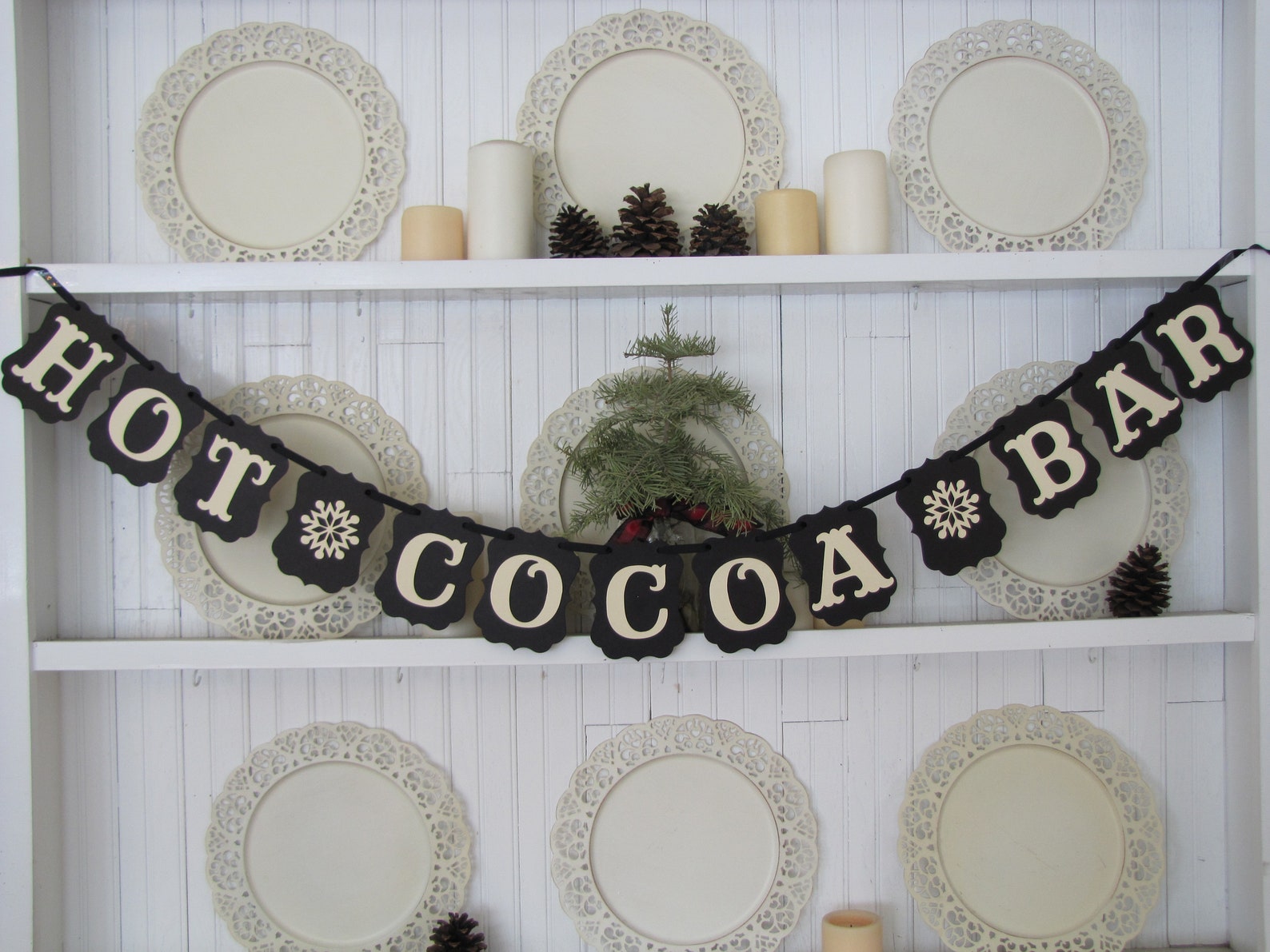 HOT COCOA BAR Banner Hot Chocolate Bar Hot Cocoa Sign Hot | Etsy