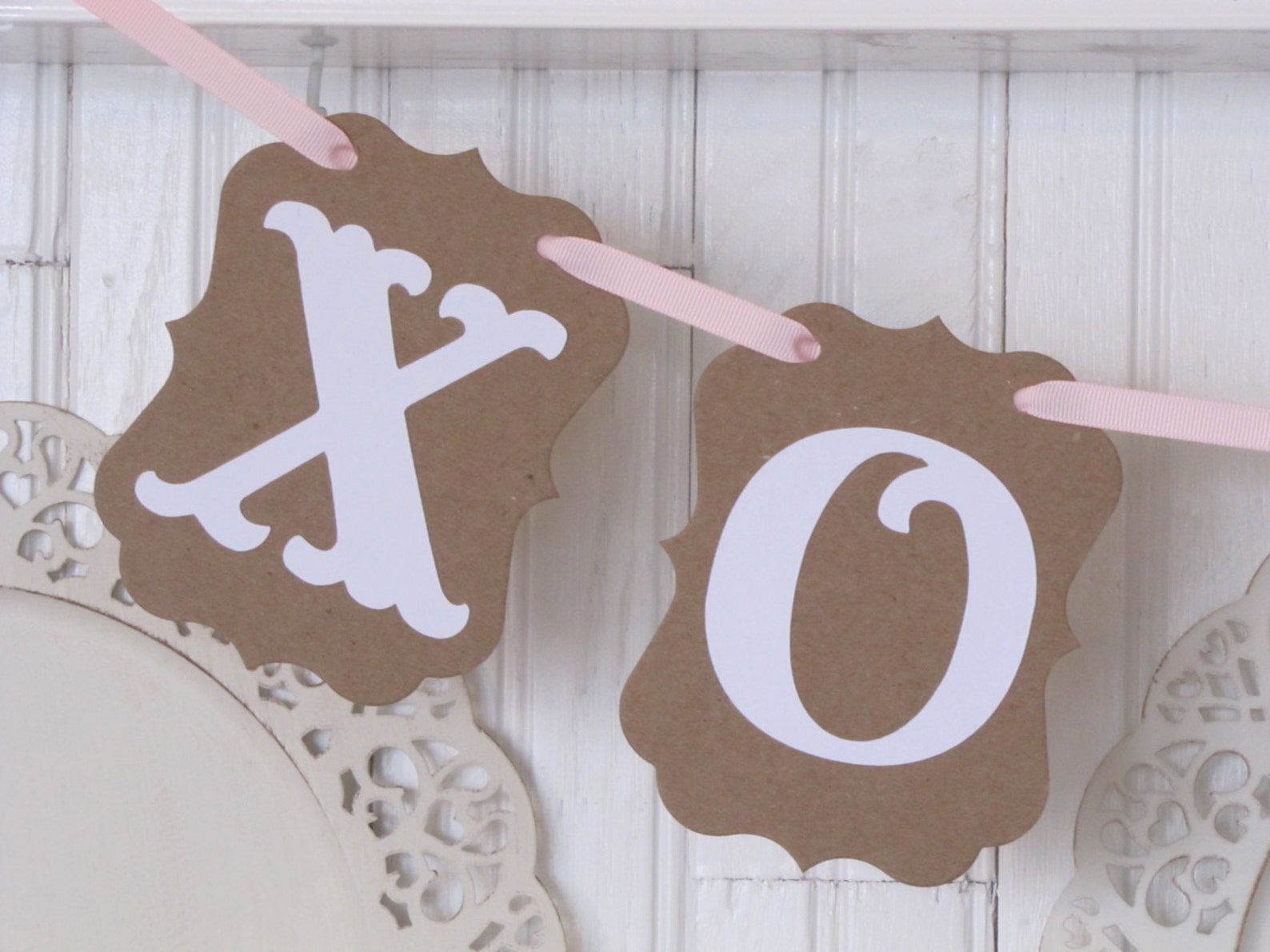 XO XO Valentines Banner Hugs and Kisses Valentines Party | Etsy