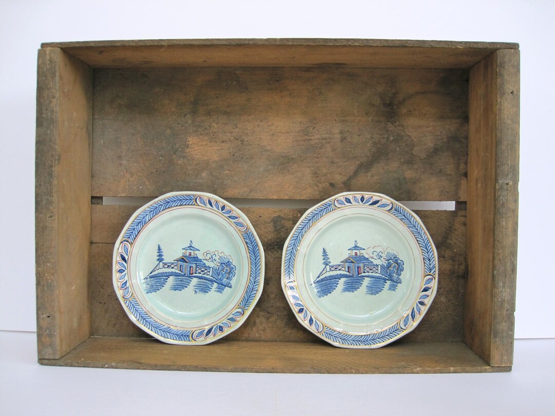 Vintage Bread and Butter Plates, Set of Two, Adams China Old Free Hand ...