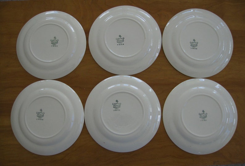 Vintage Dessert Plate Set Salad Appetizer Plates Wild Rose - Etsy