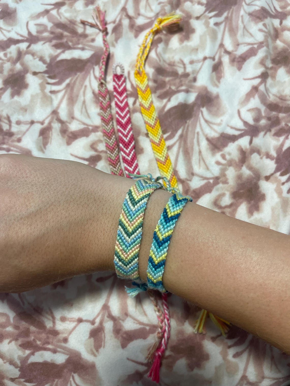 Custom Hand Crafted Chevron Woven Bracelets, Friendship Bracelet ...