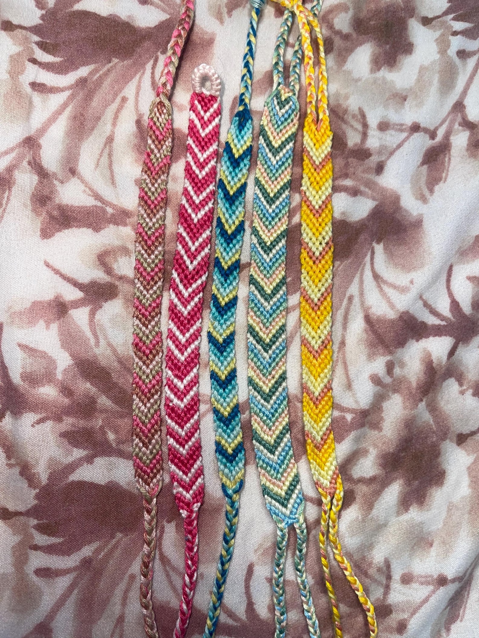 Custom Hand Crafted Chevron Woven Bracelets, Friendship Bracelet ...