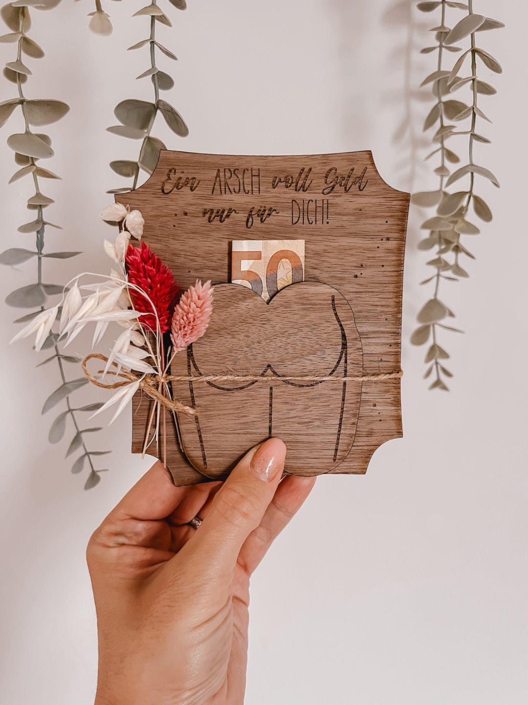 SVG File/cash Gift Popo/laser File/laser Cut/incl. Commercial License ...
