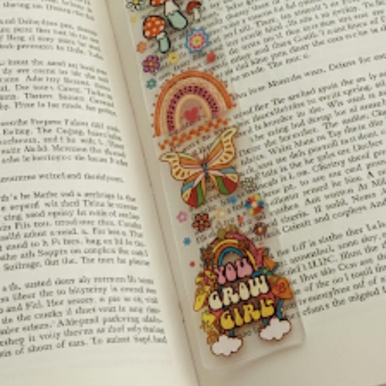 70s Retro Inspirational Bookmark Set, Groovy Vibes Hippie Bookmark ...