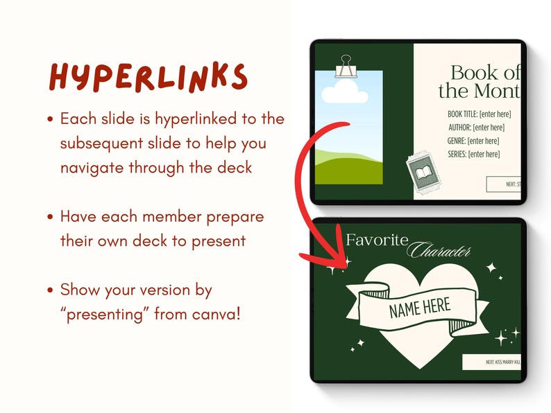 Book Club Slides Powerpoint Template: Editable Canva Presentation ...