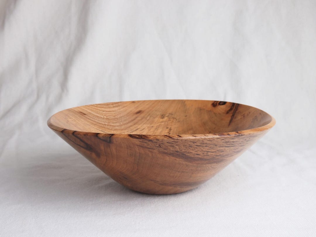 Lathe Turned Wood Bowl, Handmade in Texas, #0038 - Etsy