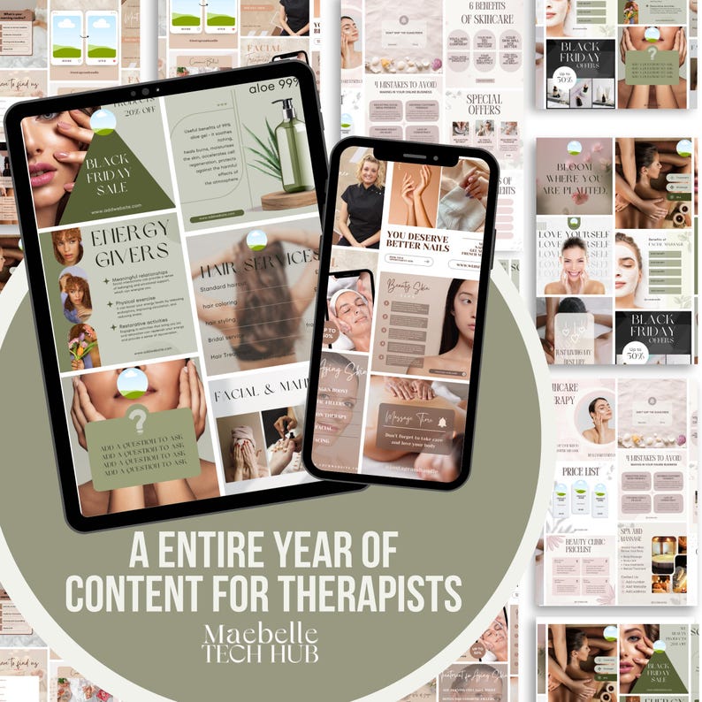 365 Canva Instagram Templates for Therapists | Year of Ready-to-post ...