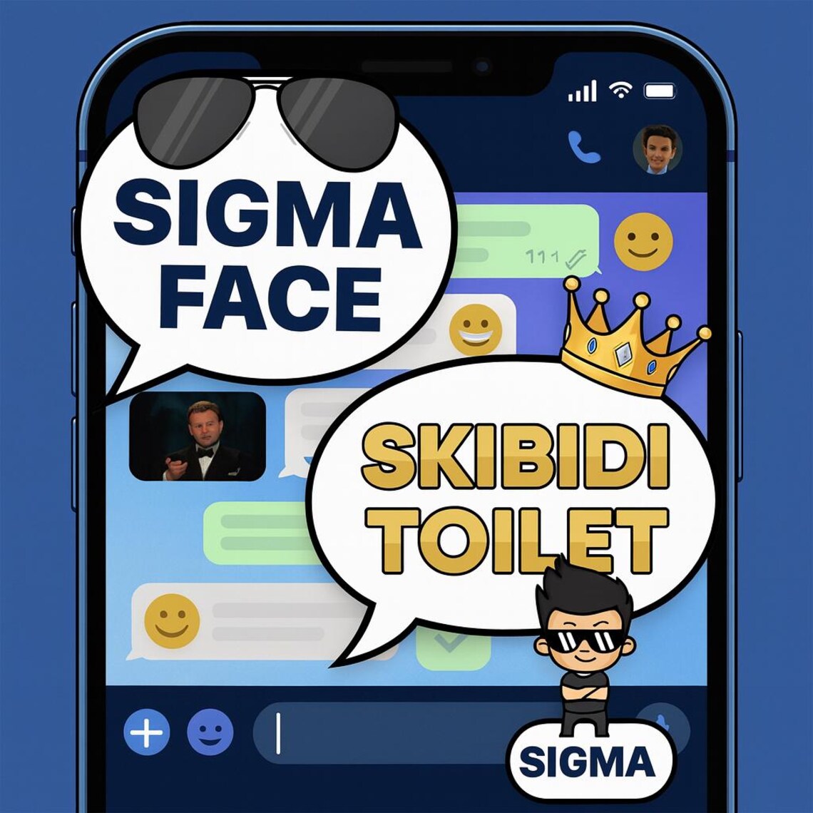 Brainrot Text Balloons Clipart – Meme PNG Stickers – Funny Speech ...