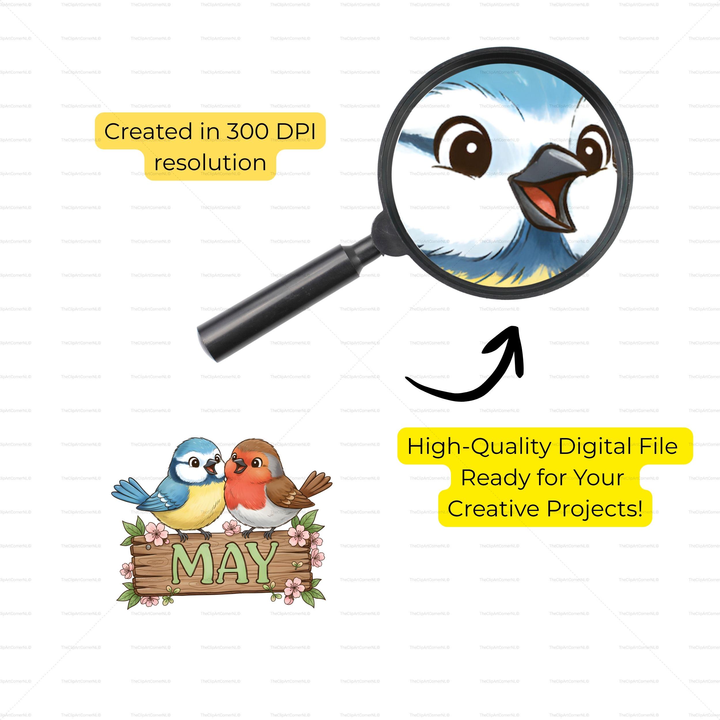 Months of the Year Clipart: Cartoon Animals PNG (digital Download) - Etsy