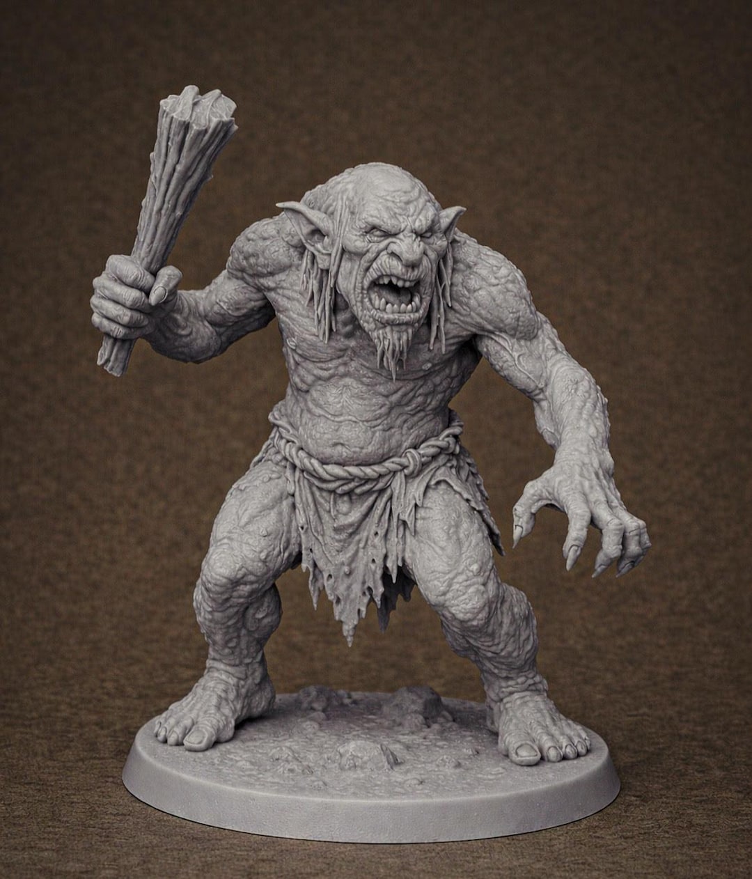 Troll Miniature: D&D, Pathfinder, Fantasy 3d Printed Resin Miniature - Etsy