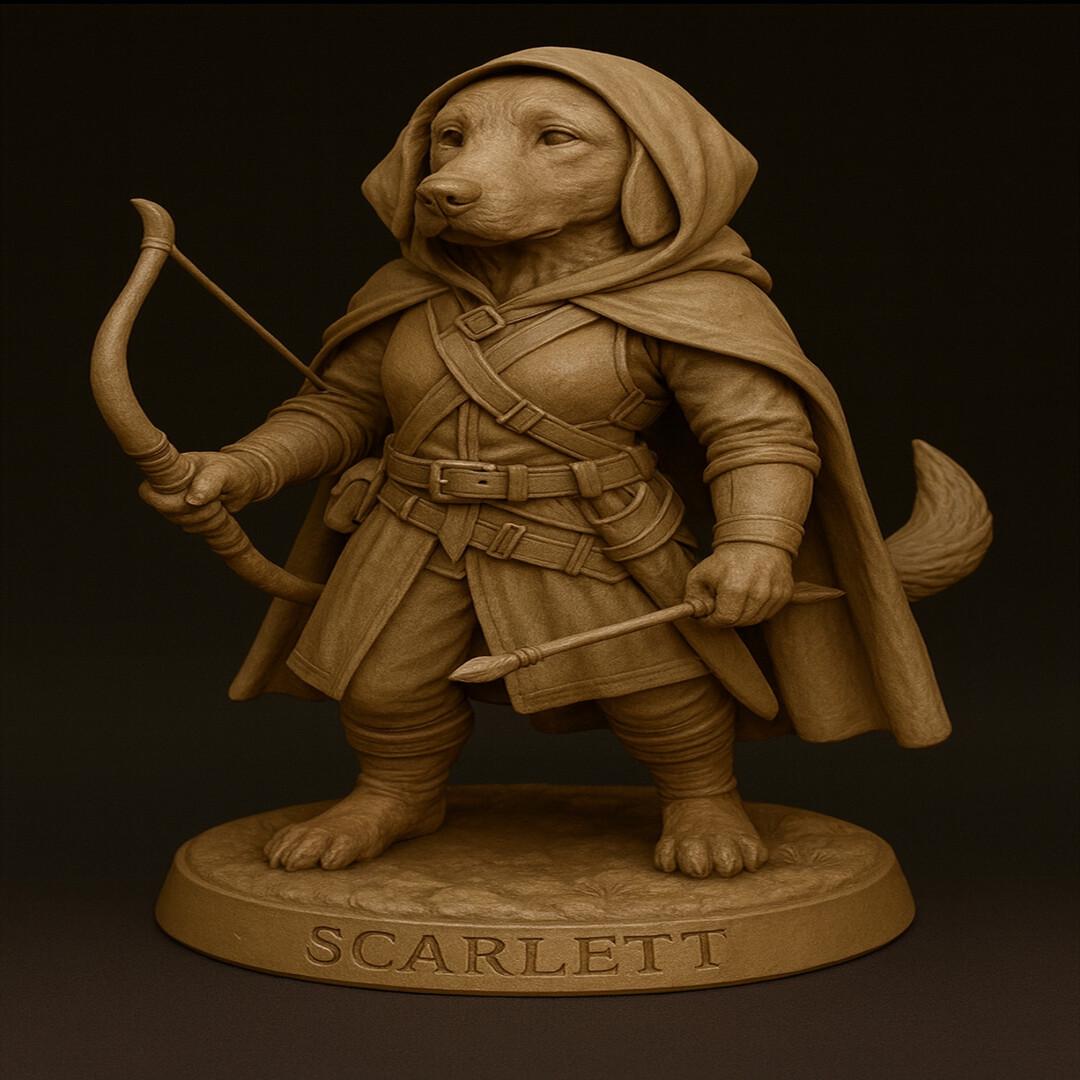 Custom Pets Miniature: D&D, Pathfinder, Fantasy 3d Printed Resin ...