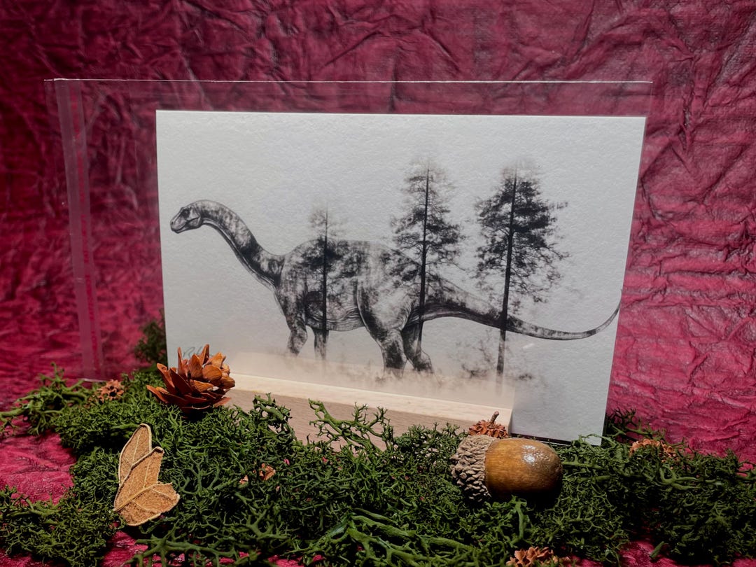 Brontosaurus Wall Art Print – Nature-inspired Artwork - Giclée Fine-art ...