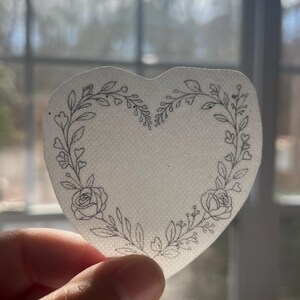 Floral Heart Hand Embroidery Pattern Instant PDF Download - Etsy