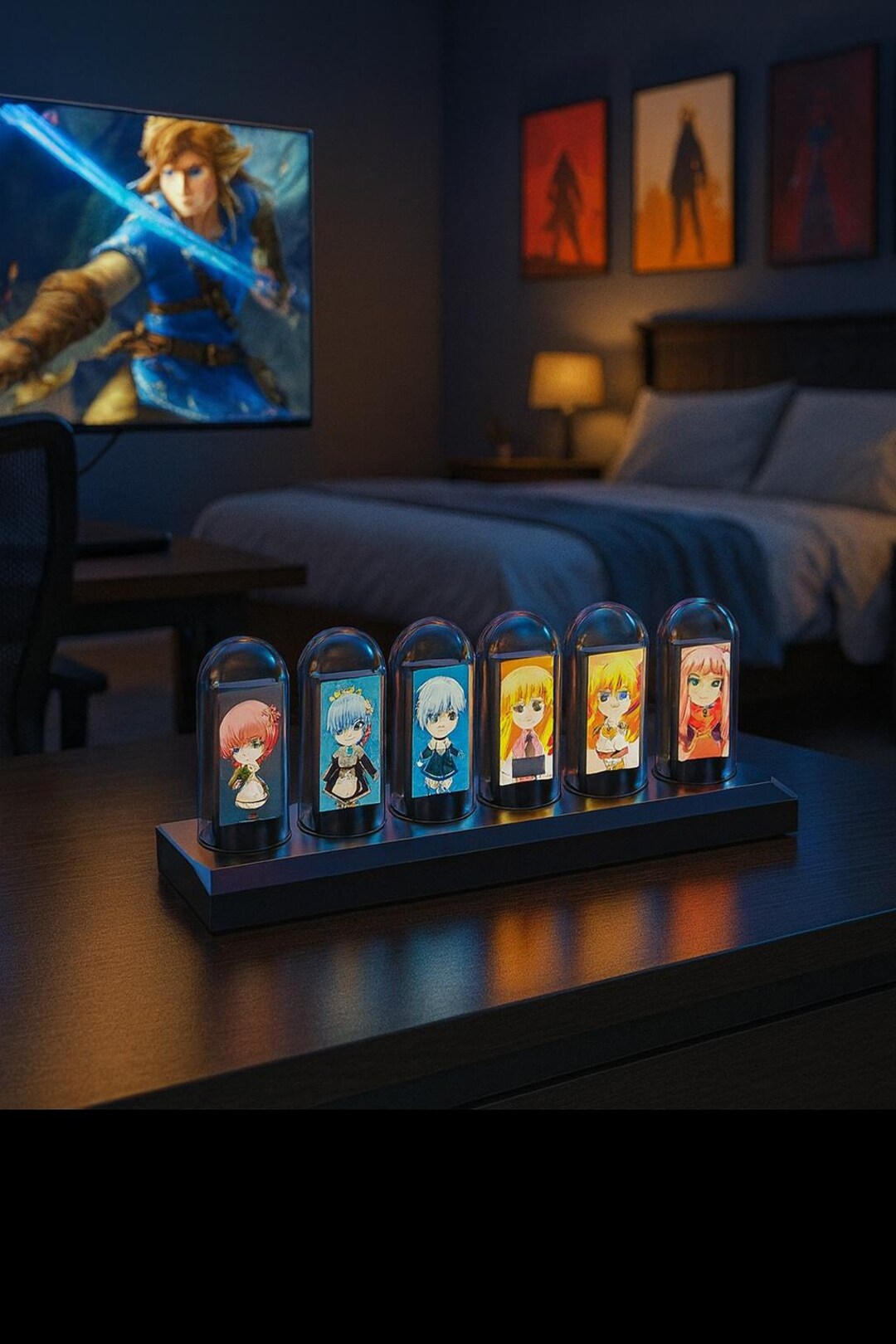 LED Decoration With Customizable Mini Screens – Display Time, Photos ...