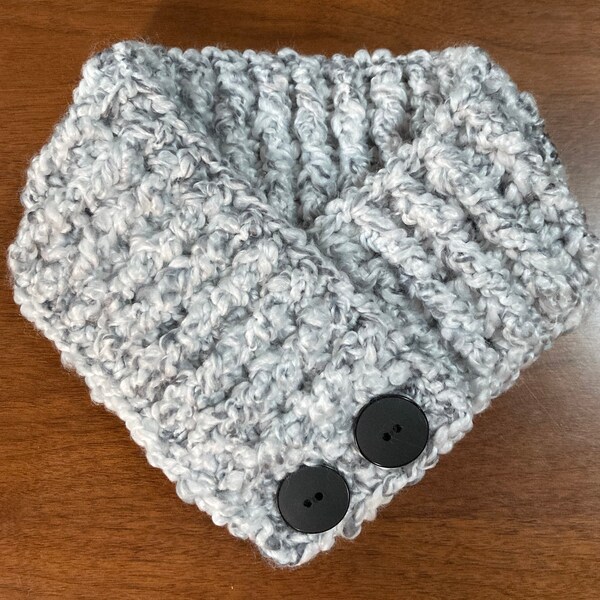 Scarf With Buttons - Etsy