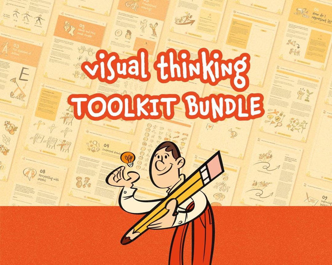 Visual Storytelling Workbook Bundle: Draw People, Icons, Metaphors ...
