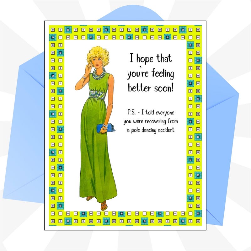 Get Well Card for Dancer - Etsy