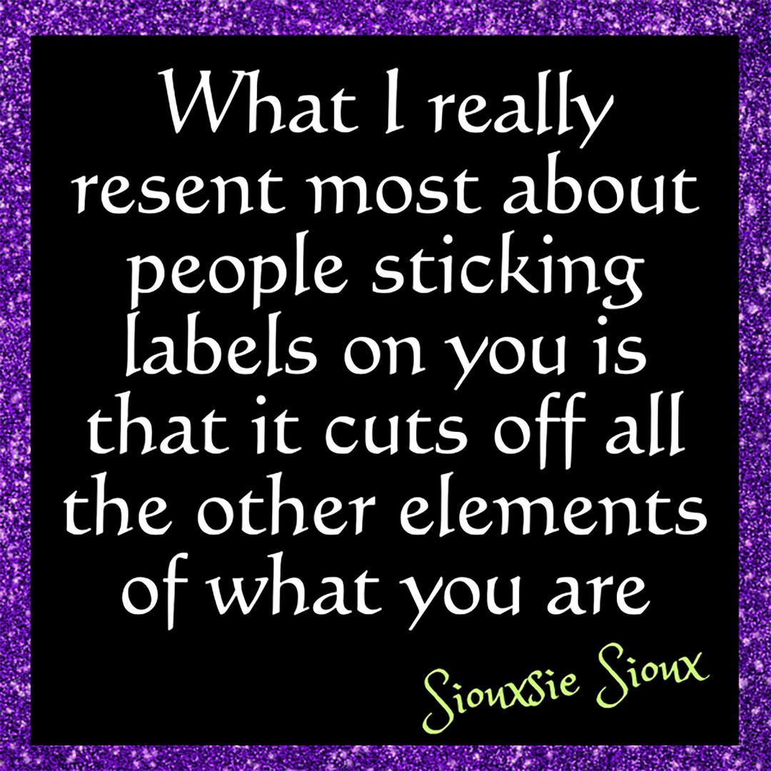 2" Square Magnet – 70s/80s Goth, Punk, New Wave – Siouxsie Sioux Quote ...