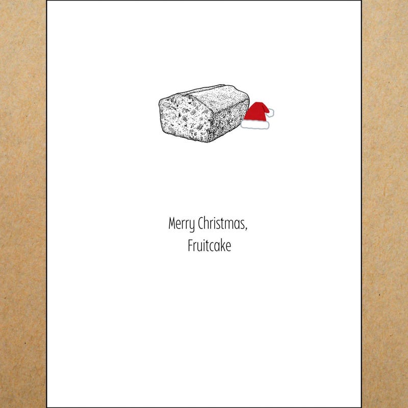 Fruitcake Greeting Card - Etsy