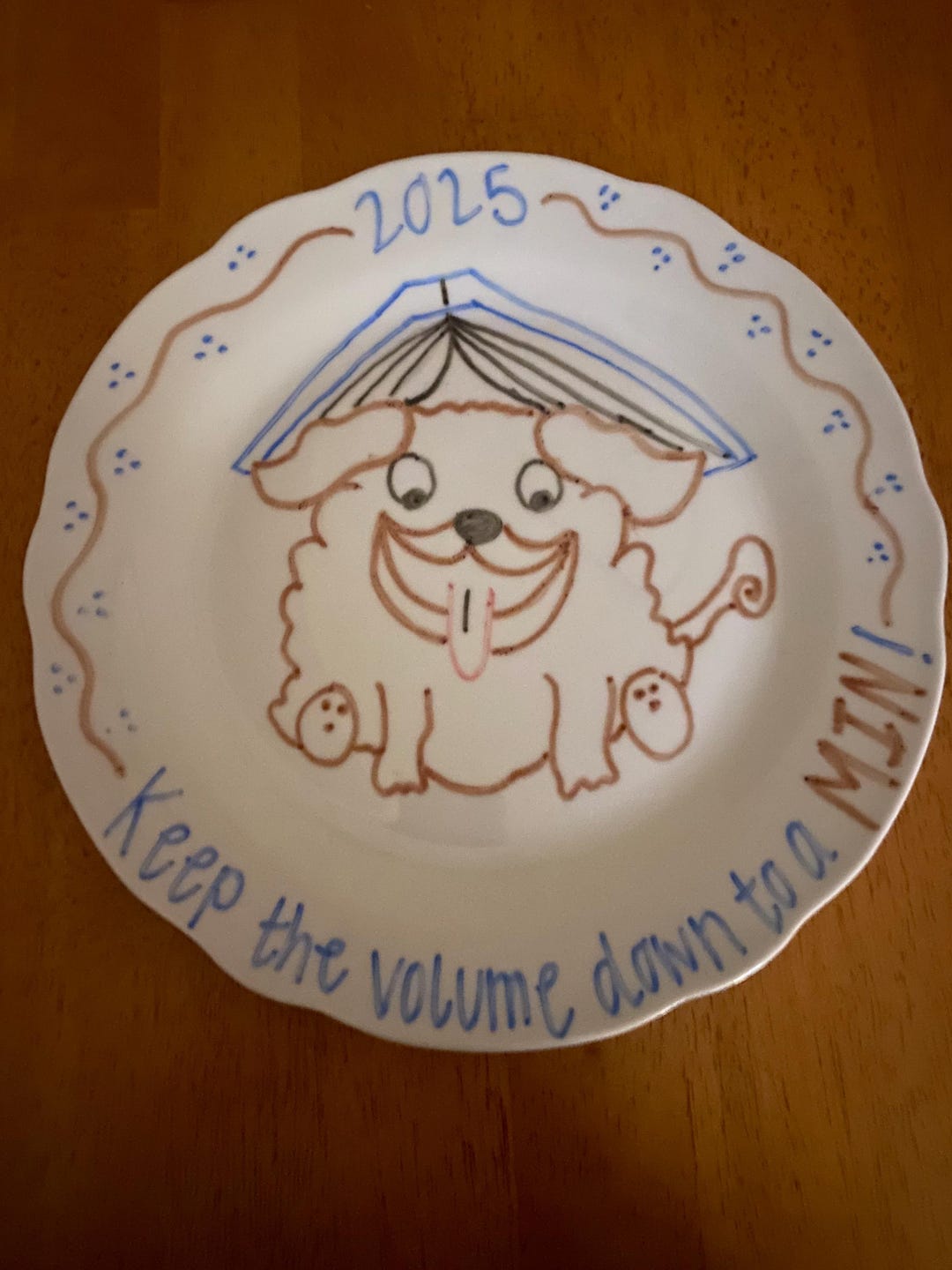 Personalized Ceramic Dog Plate, Custom Pet Portrait - Etsy