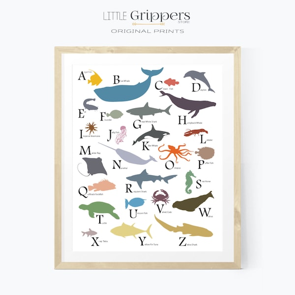 Ocean Alphabet - Etsy