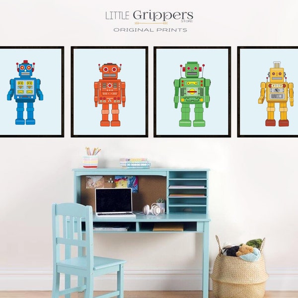Robot Wall Decor - Etsy