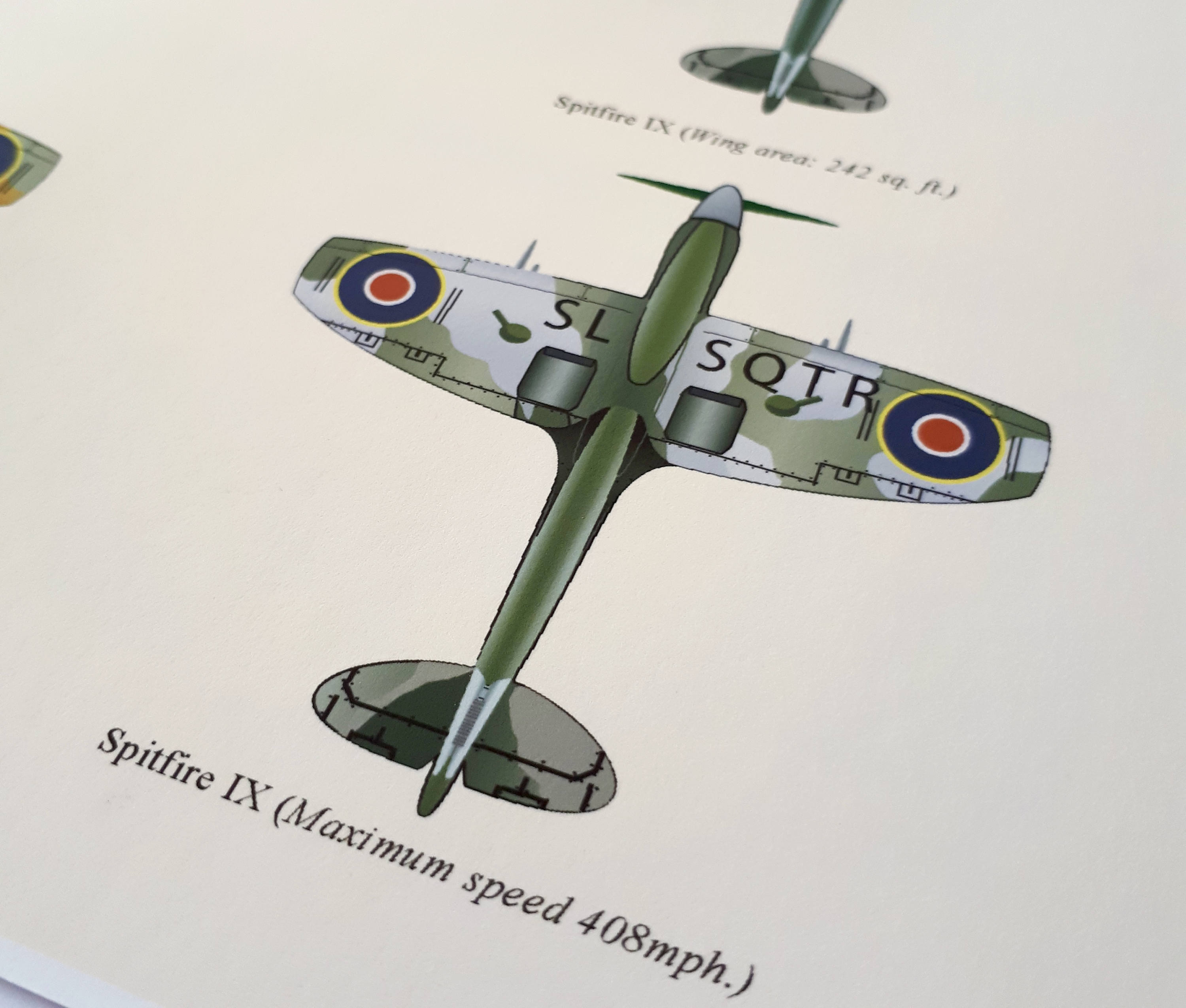 Spitfire Airplane Print Toddler Boys Wall Decor Vintage | Etsy