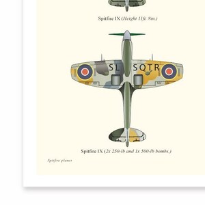 Airplane Wall Art Spitfire Print Printable Home Decor - Etsy