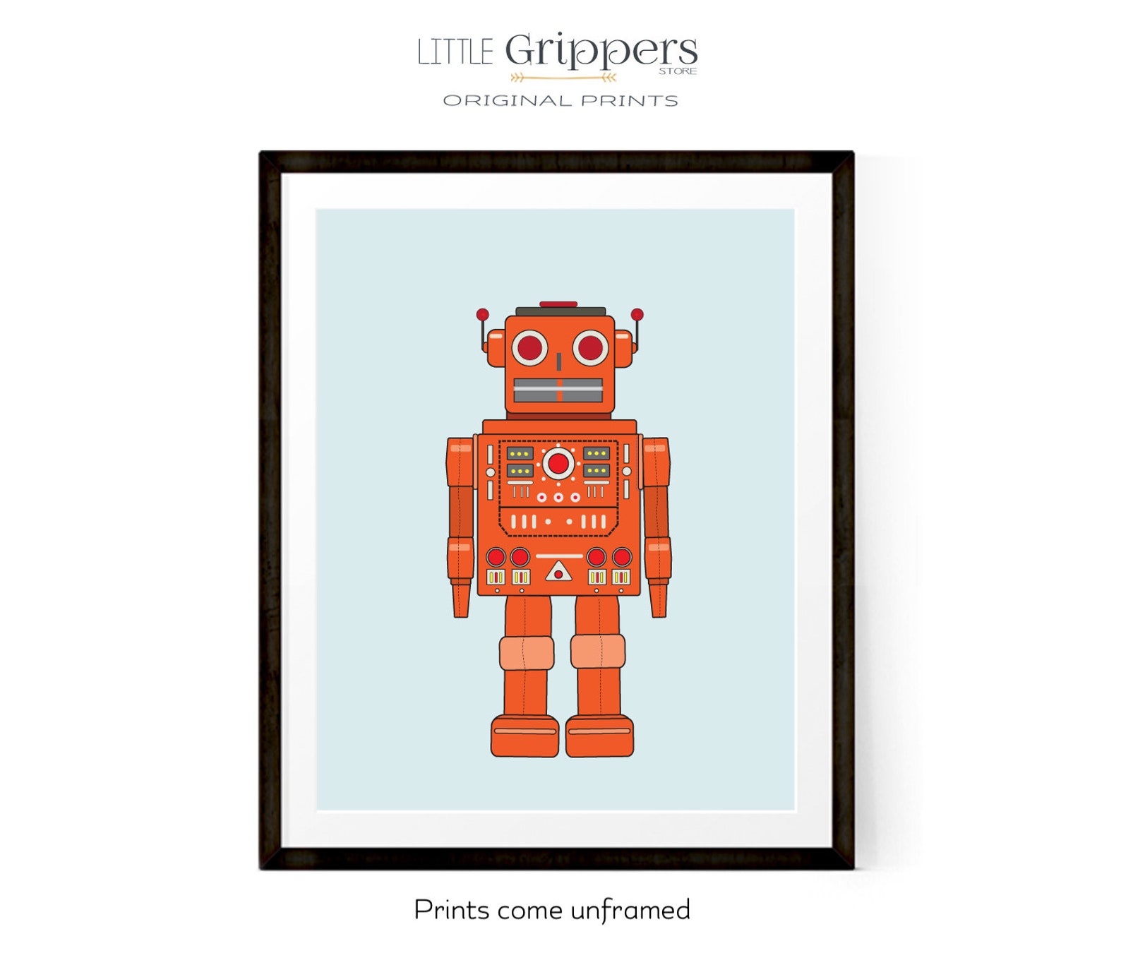 Robot Wall Art Kids Room Decor Toddlers Room Decor Robot - Etsy