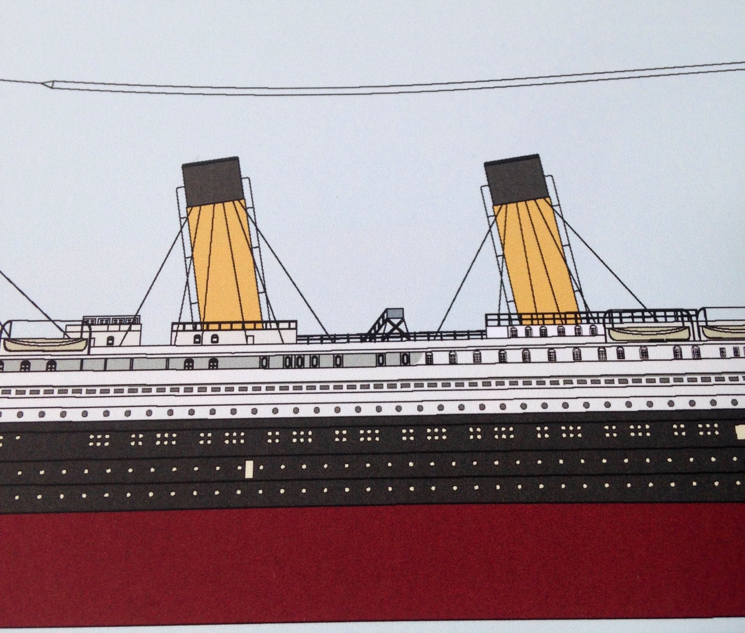 Titanic Poster Historical Art Print Titanic Gift Nautical | Etsy