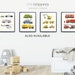 Toddler Print Set, Boys Nursery Decor, Construction Truck, Tractor Wall ...
