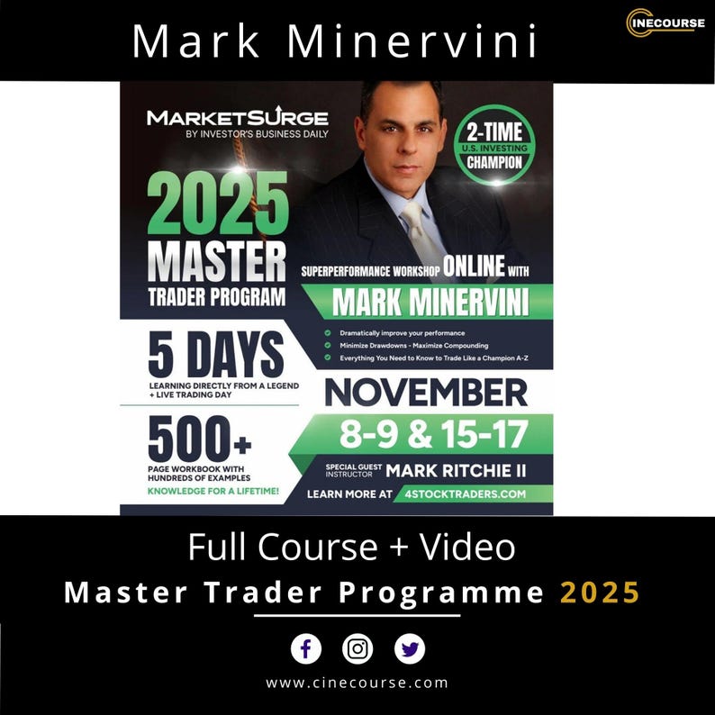 Mark Minervini Master Trader Program2025 | Full 5-day Training ...
