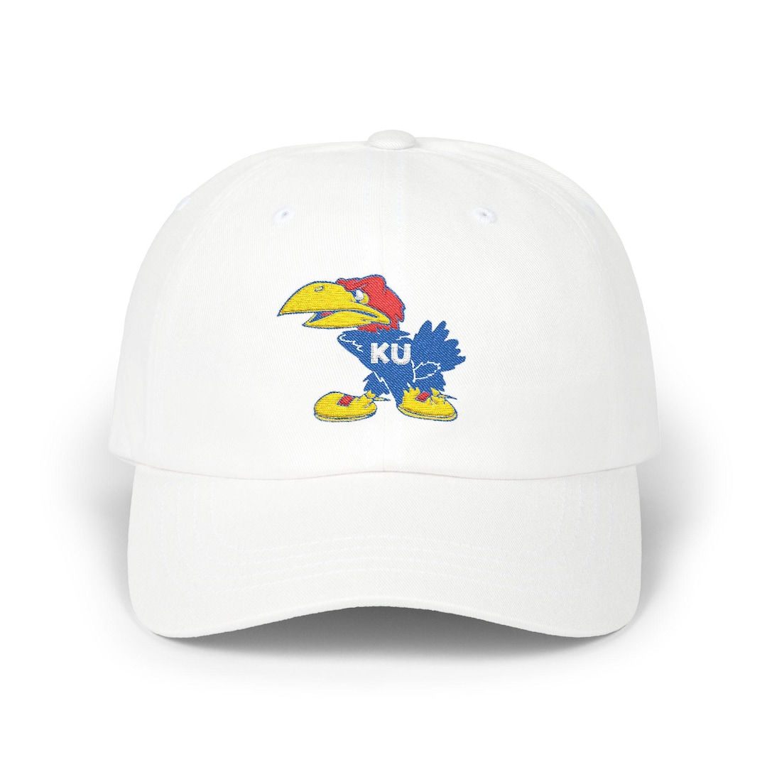 Embroidered Cap With Kansas Jayhawks Logo, Gameday Apparel for Football ...