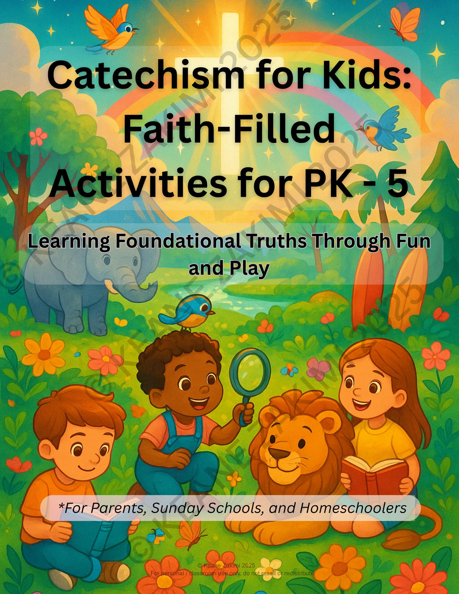 Catechism for Kids: Faith-filled Activities for Pre K - 5th Grade. (V1 ...