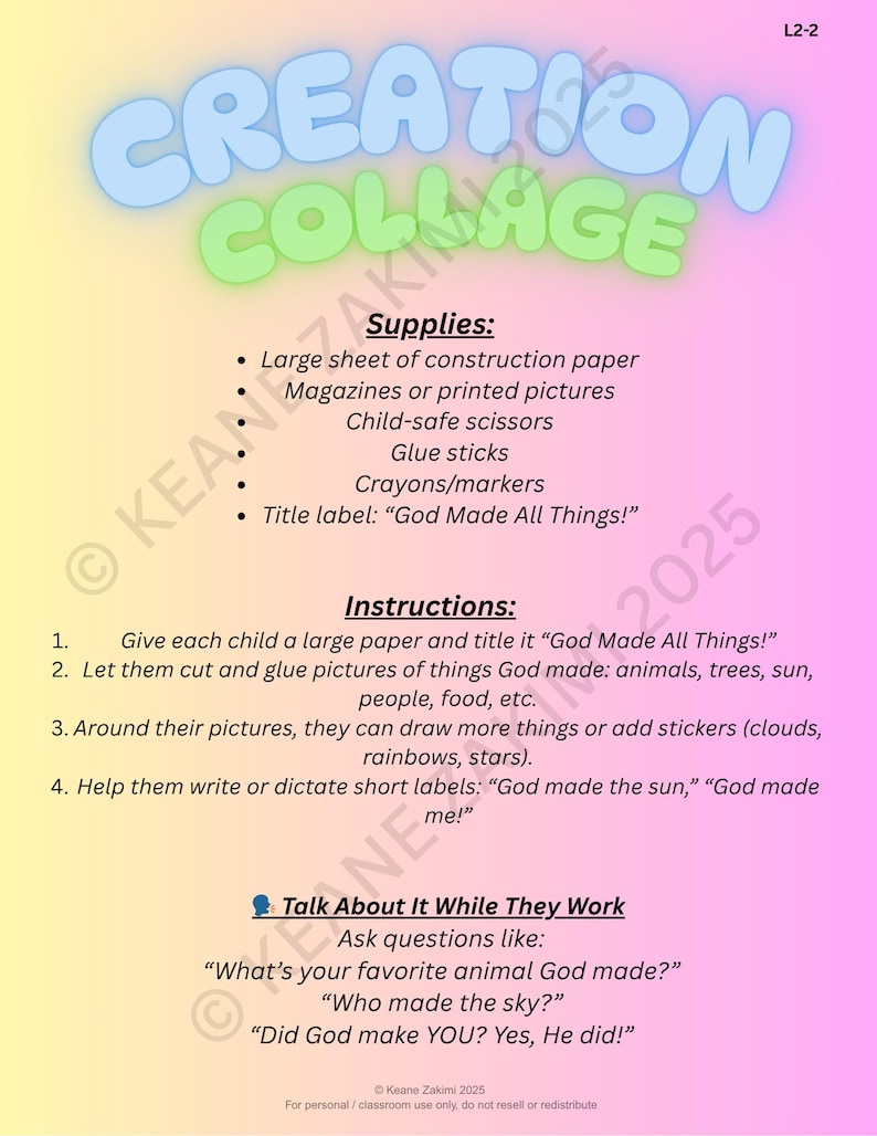 Catechism for Kids: Faith-filled Activities for Pre K - 5th Grade. (V1 ...