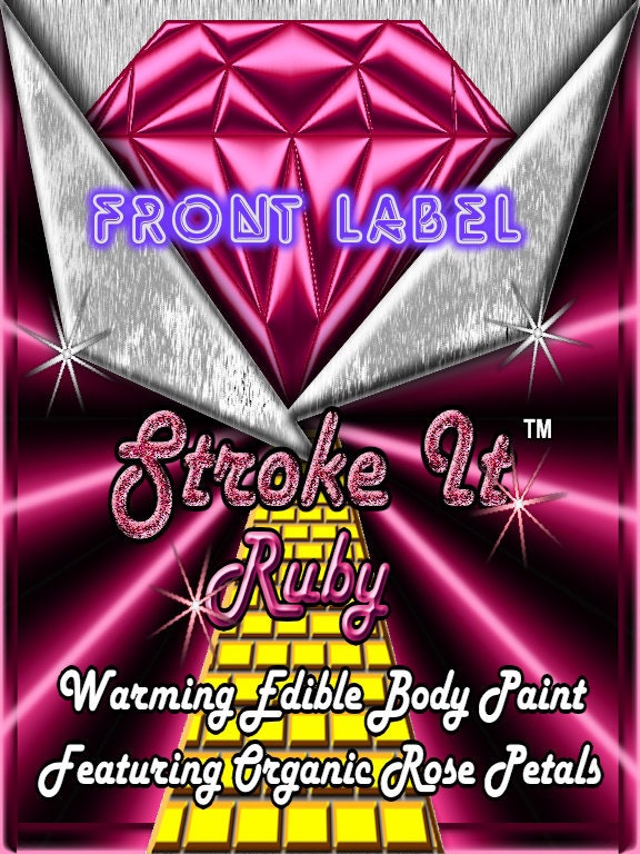 Stroke It™ Ruby Edible Rose Body Paint Cafae Latte Unicorn Blood Luxury ...