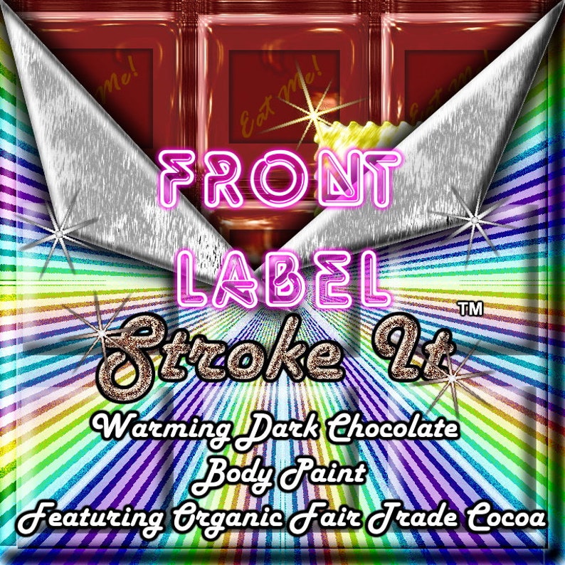 Stroke It™ Dark Chocolate Body Paint Cookie Dough Custom Vegan Edible ...