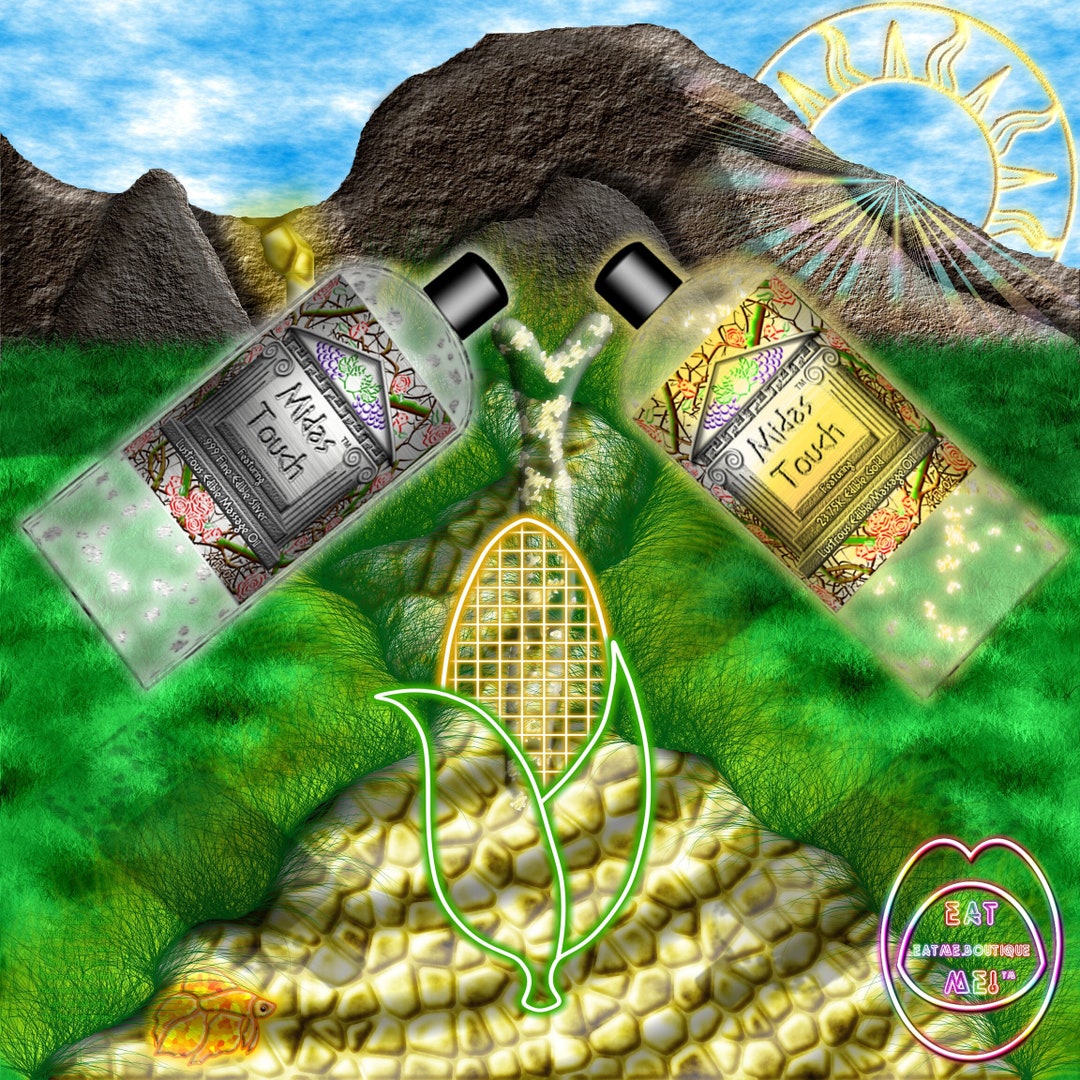 Midas Touch™ Edible Massage Oil 24K Gold or Silver It's Corn on the Cob ...