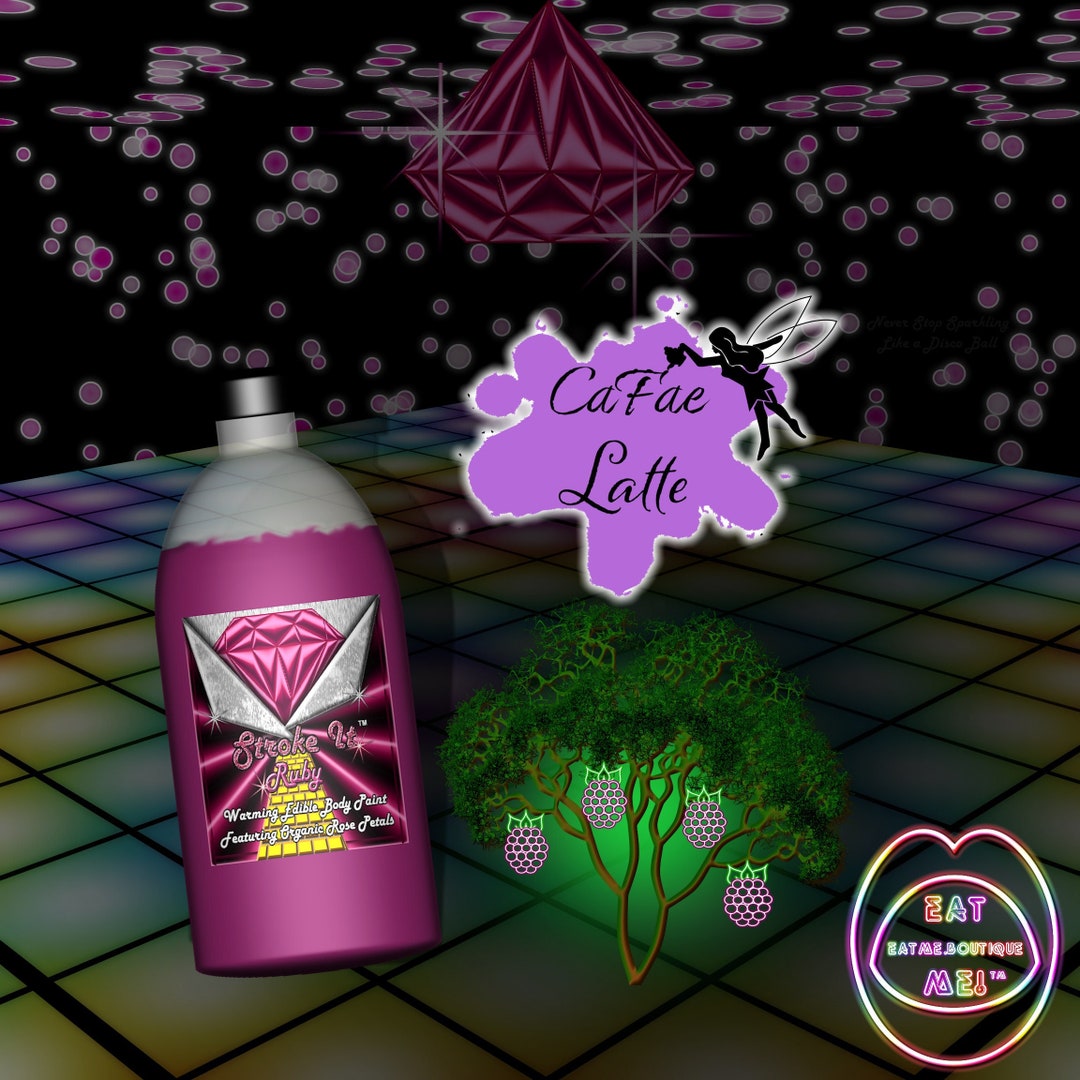 Stroke It™ Ruby Edible Rose Body Paint Cafae Latte Blackberry Dryad ...