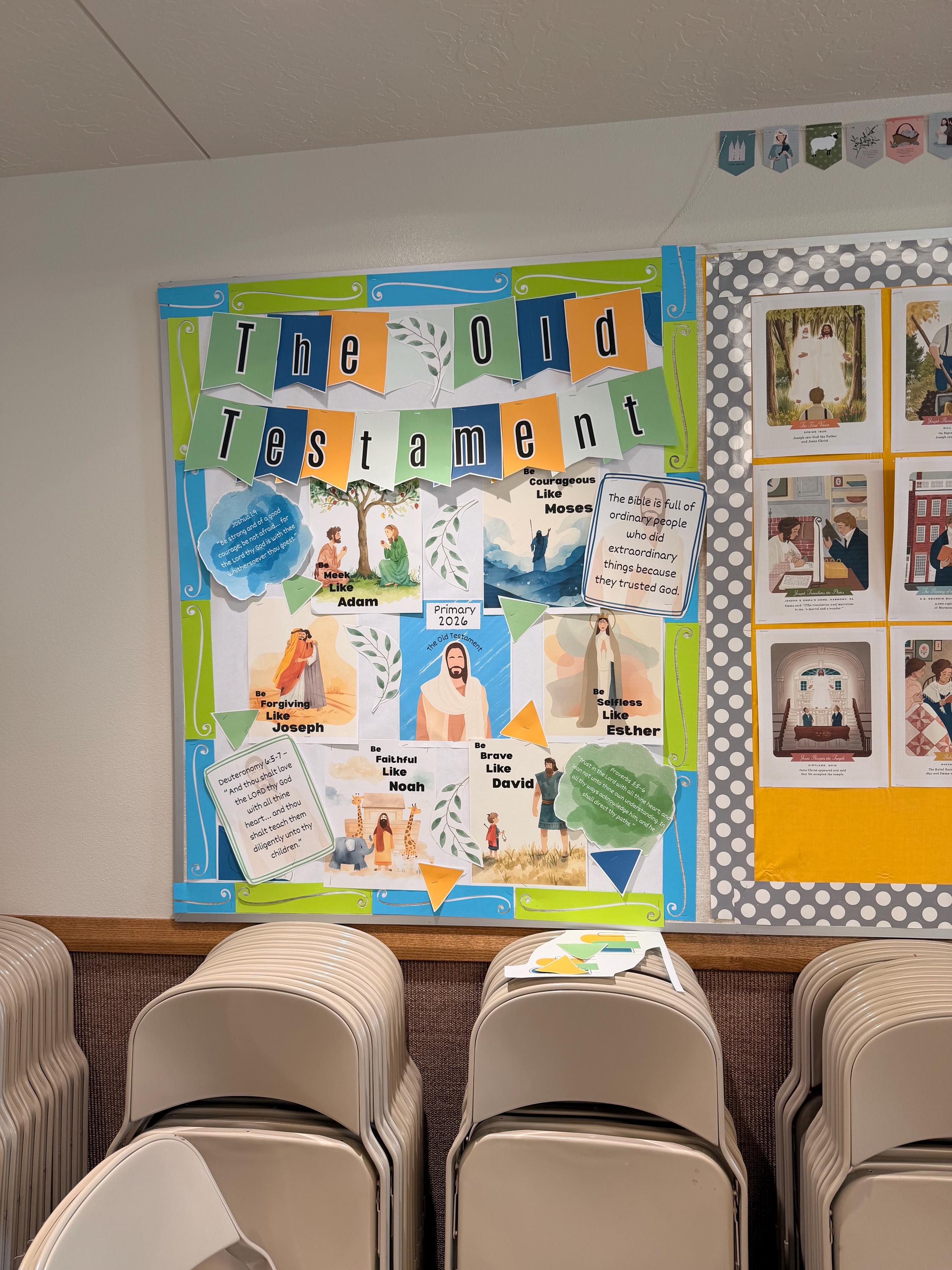 LDS Primary Bulletin Board 2026 Edit Customizable Bible Kit Old ...