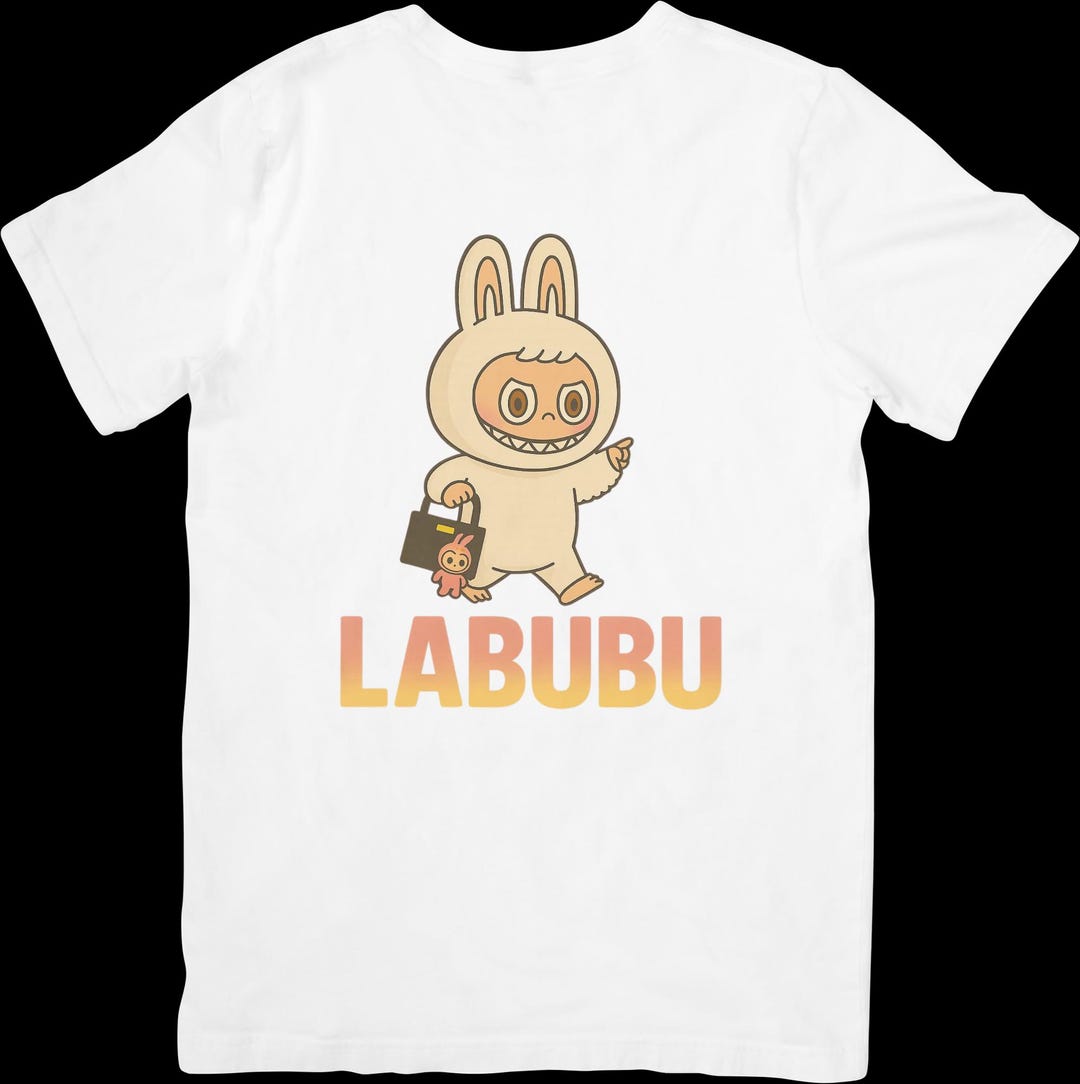 Labubu Cartoon Bunny Character T-shirt for Fun, Playful Style - Etsy