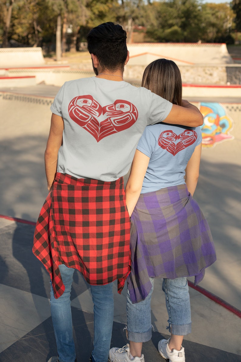 Tlingit Lovebirds, Raven and Eagle, Front and Back, Alaskan Art, PNW ...