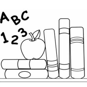 Back to School Coloring Pages Set of Ten Simple Coloring Pages for Kids ...