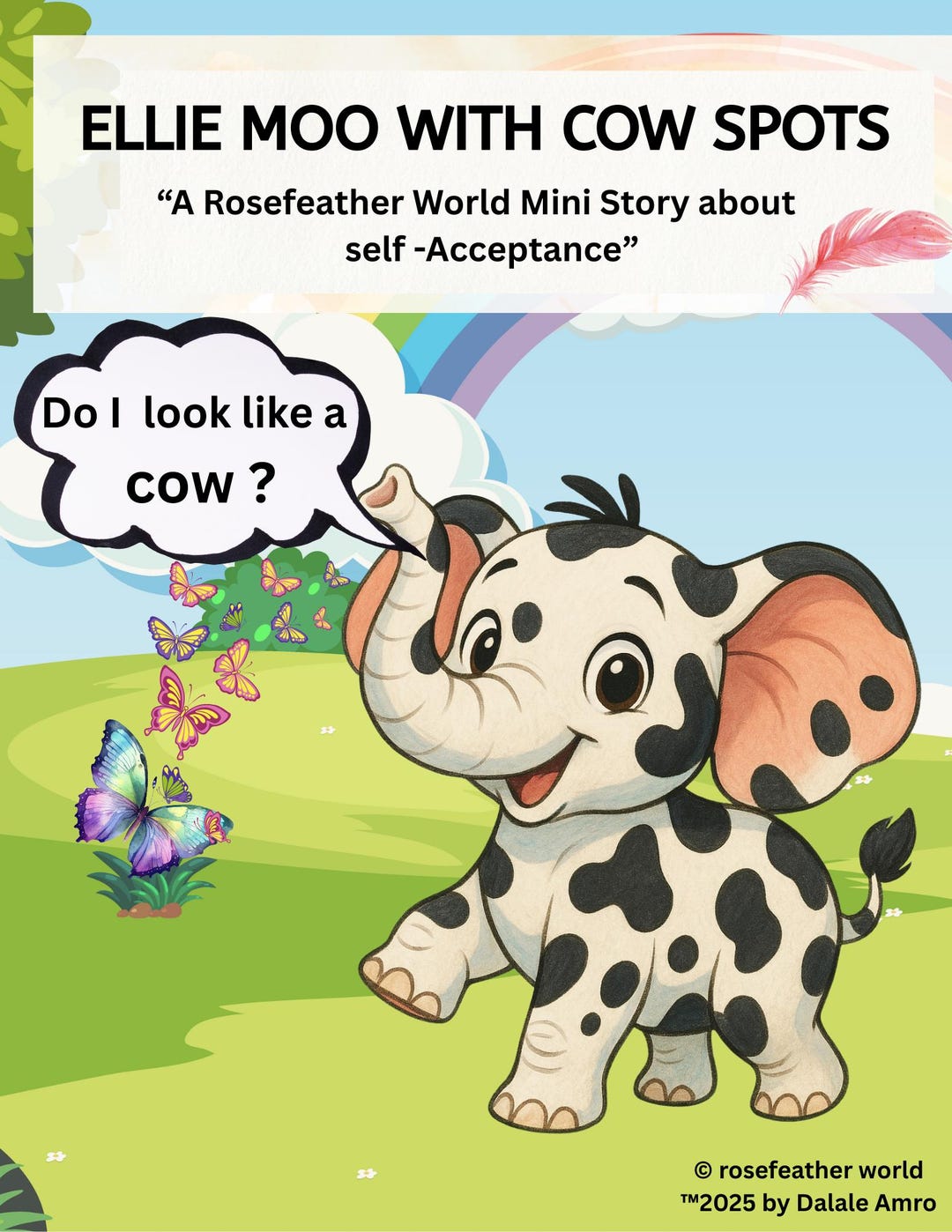 Kids Storybook - Ellie Moo Cow Spots - Inspiring Self Love -story About ...