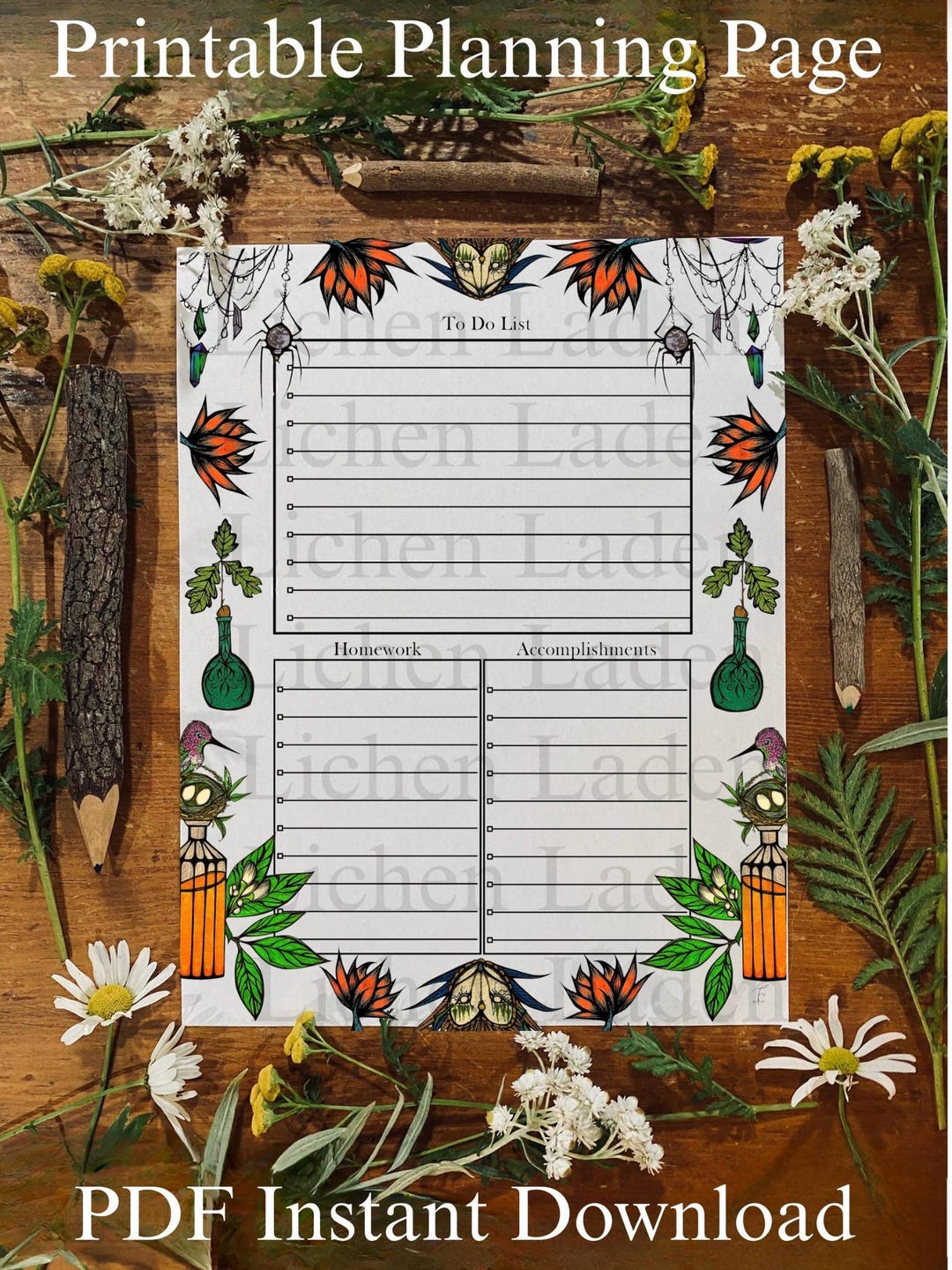 Gothic Student Planner 2026. Dark Academia Autism and ADHD Friendly To ...