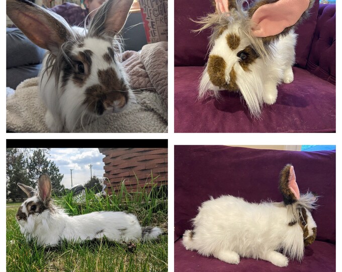 Custom Made Rabbit, Needle Felted Pet Portrait, Life Size Bunny ...